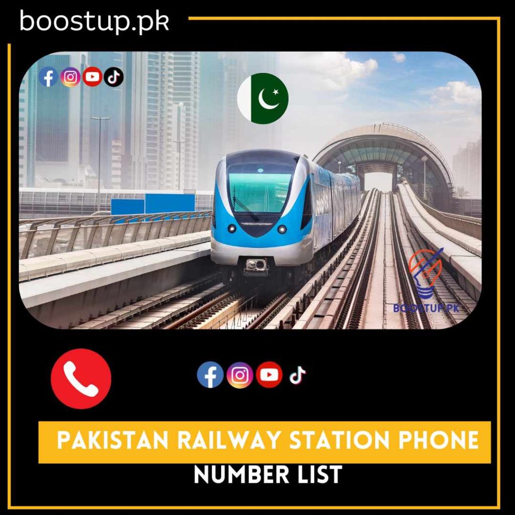 Pakistan railway station phone number list - All City Number list